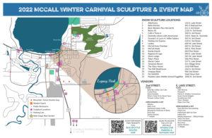 Sculptures + Map - McCall Idaho, Let's Go!